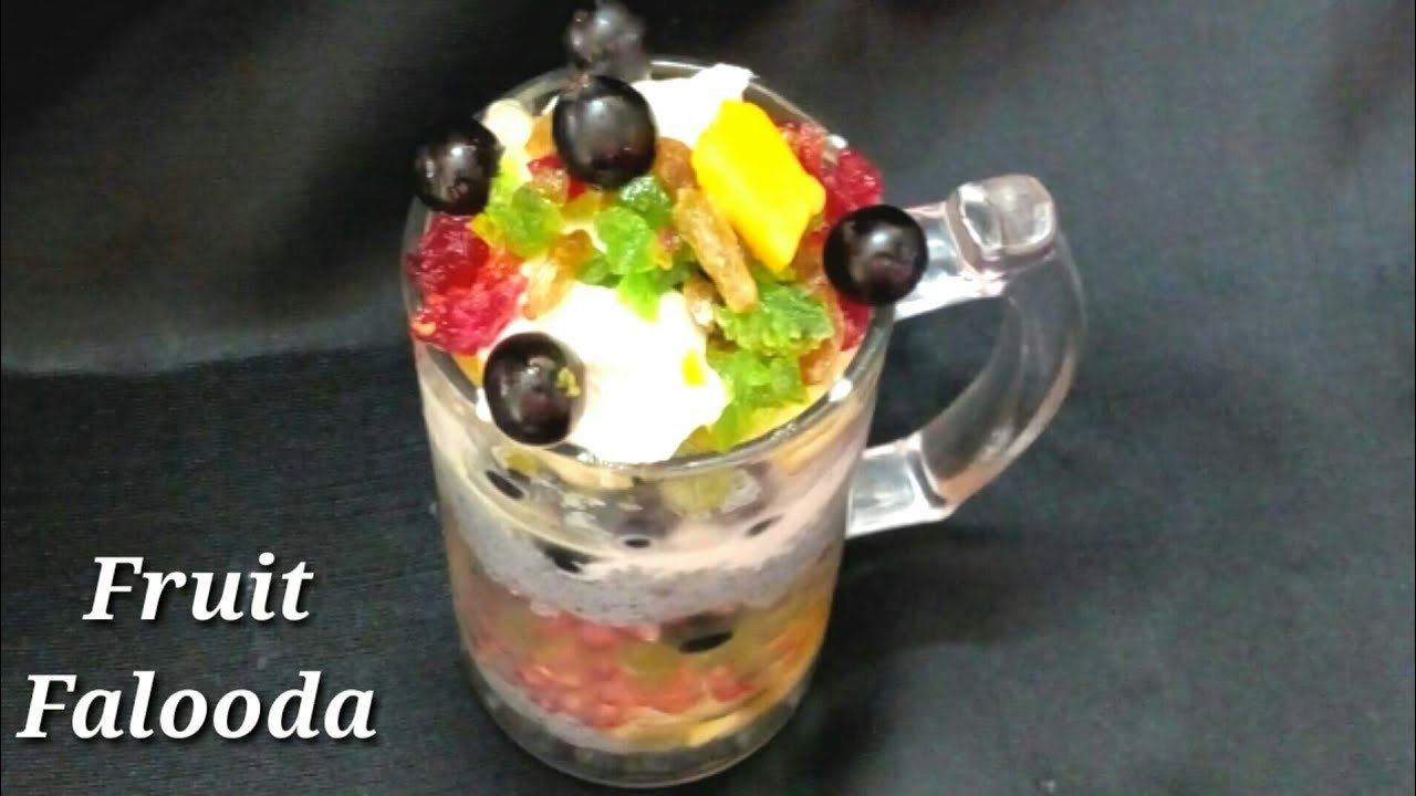 Fruit falooda |Mixed fruit falooda |How to make mixed fruit falooda ...