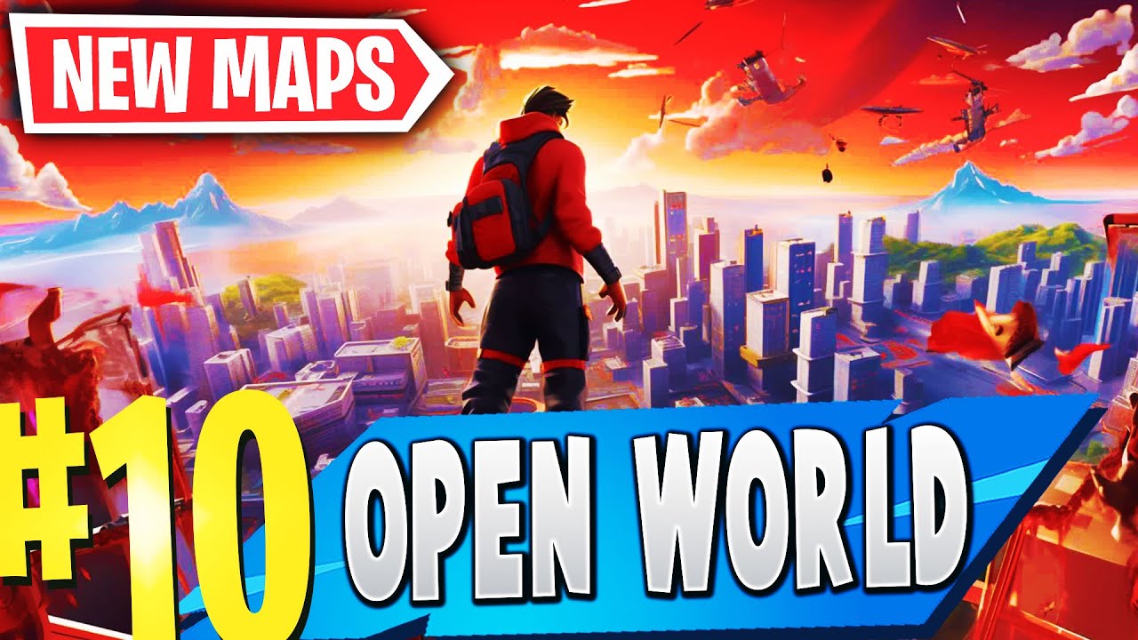 TOP 10 Best NEW OPEN WORLD Maps In Fortnite Creative Codes 2023 (NEW MAP) - YouTube