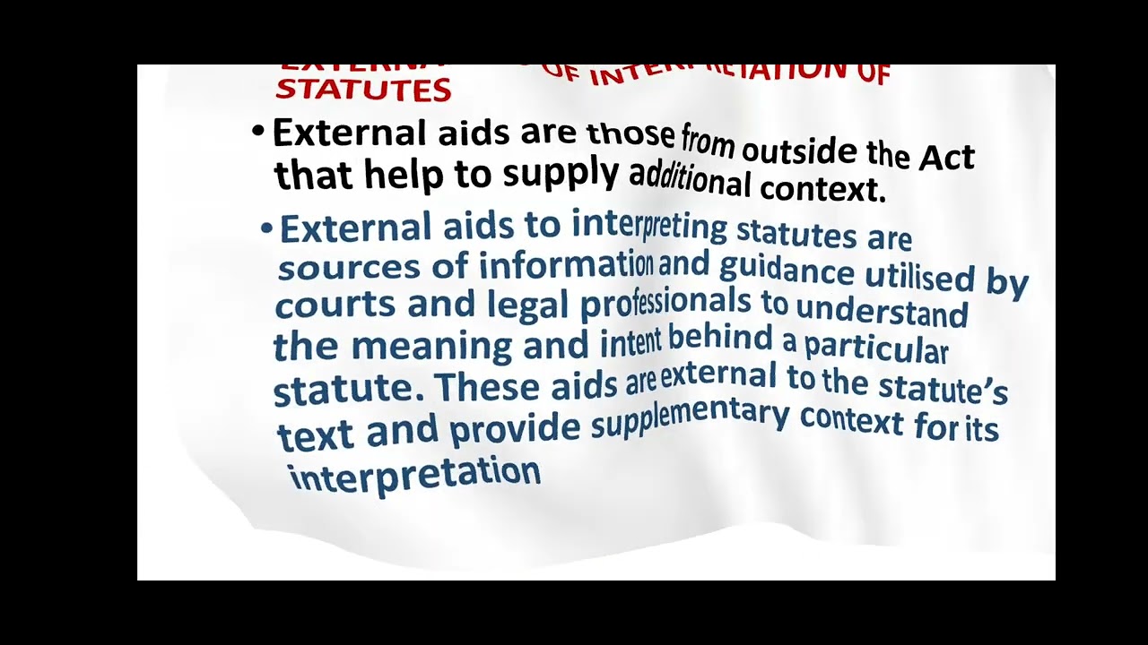 External Aids of Interpretation - YouTube
