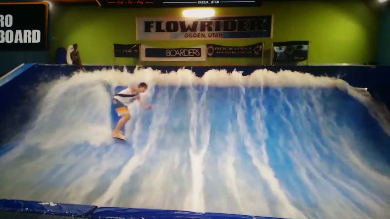 FlowRider in Ogden Utah Salomon Center Pro Flowboarding Contest Go Pro ...