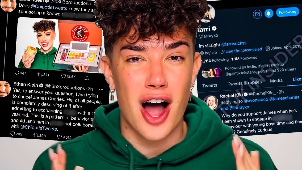 James Charles is in BIG TROUBLE again... and gets DRAGGED by Larray ...