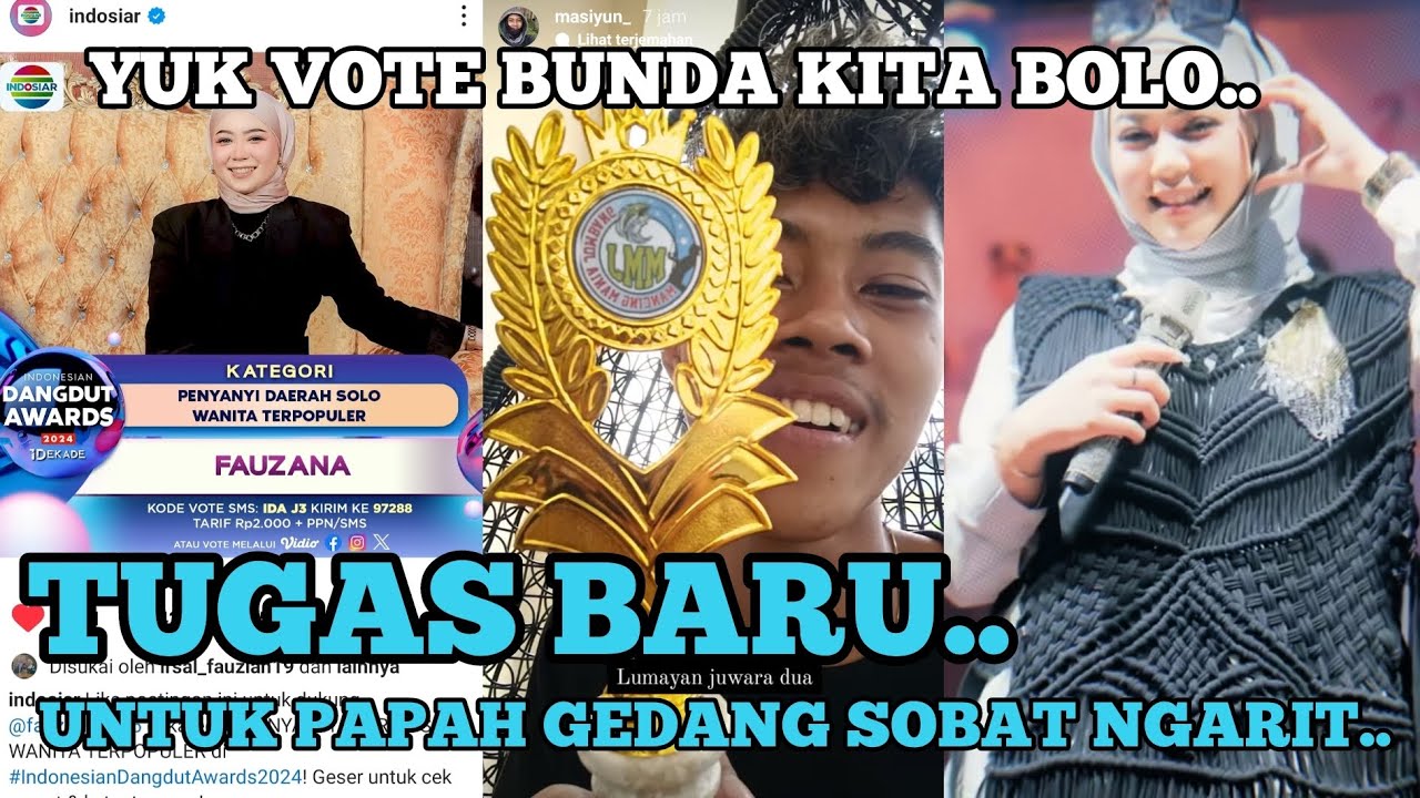 PAPAH GEDANG SOBAT NGARIT PUNYA TUGAS BARU‼️YUK VOTE MAMAH GEDANG BOLO ...