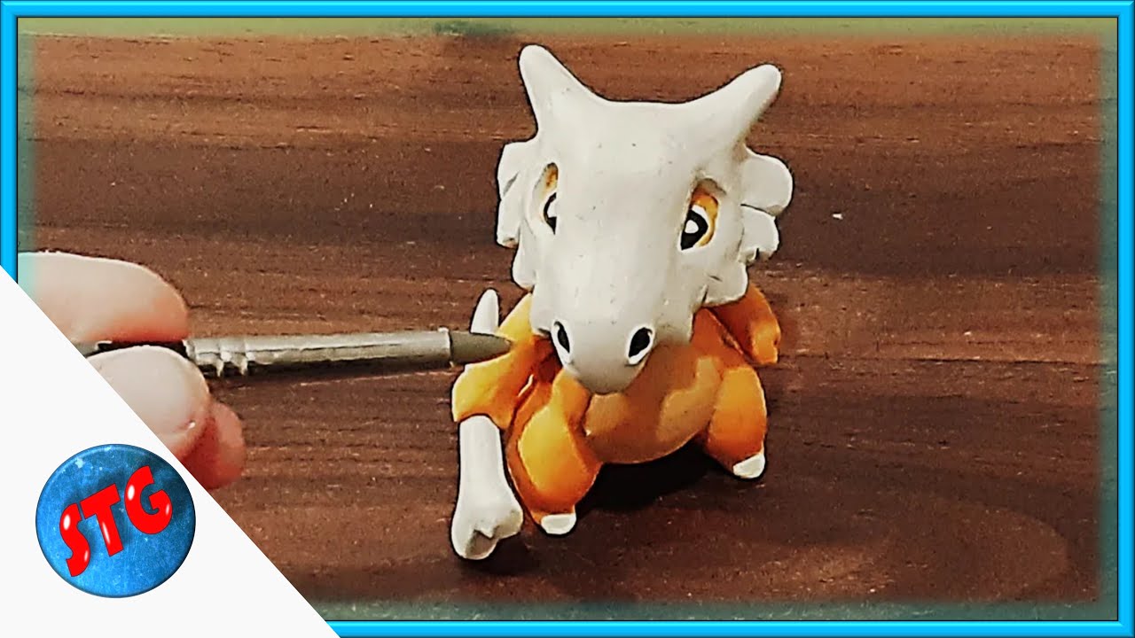Sculpting tiny Cubone from clay/Pokémon/Minute #11 - YouTube