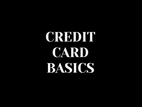 Credit Card Basics - YouTube