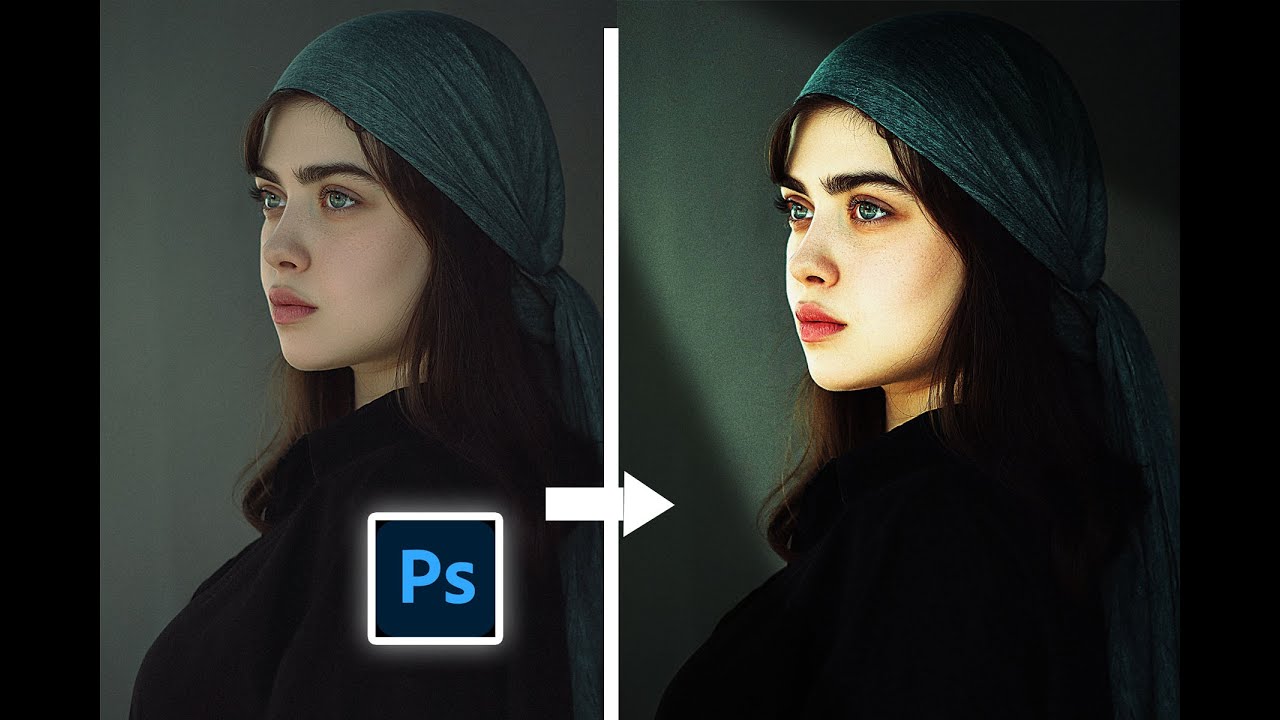 Create FAKE Sun Light on Face with Photoshop! - YouTube