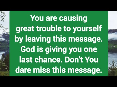 you are causing great trouble to yourself by leaving this message - YouTube