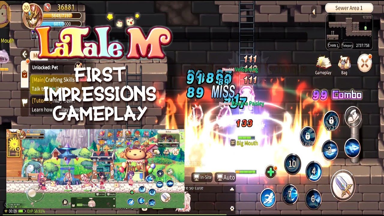 LaTale M First Impressions Gameplay | Mobile Games - YouTube