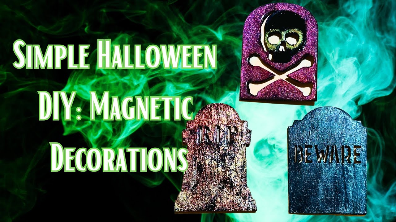 Easy Halloween Magnets - YouTube