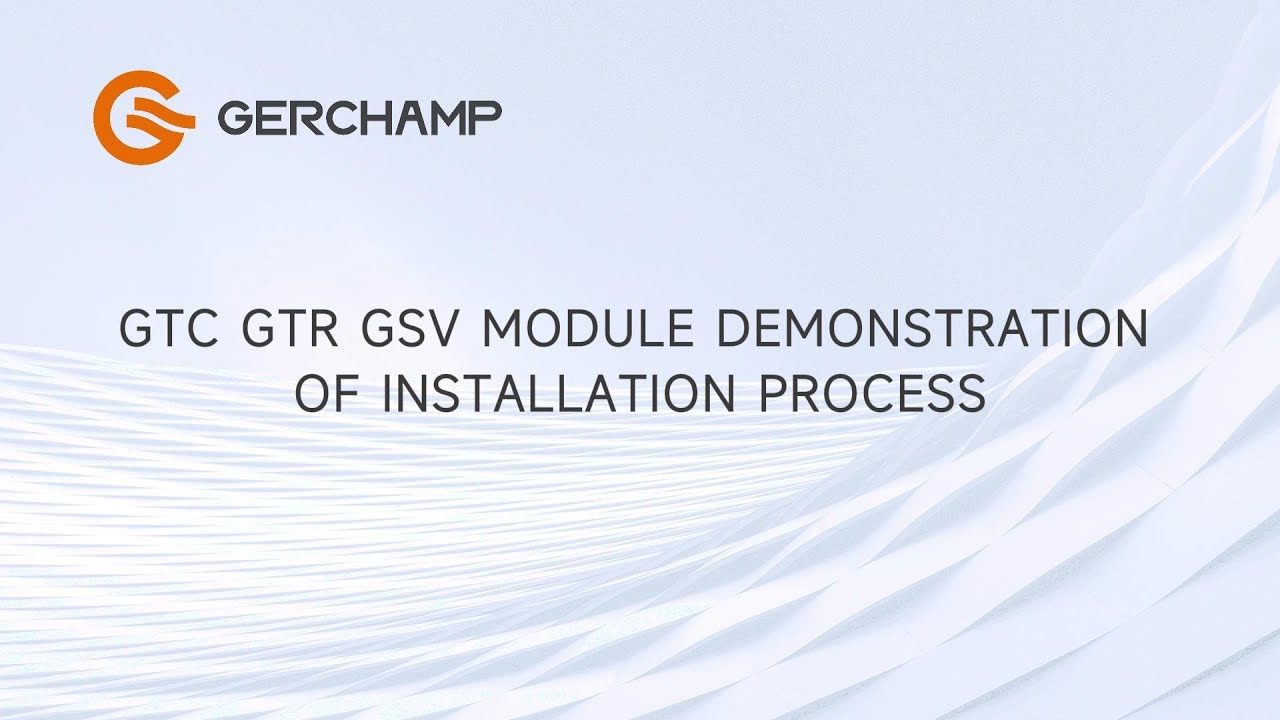 GTC GTR GSV MODULE DEMONSTRATION OF INSTALLATION PROCESS - YouTube
