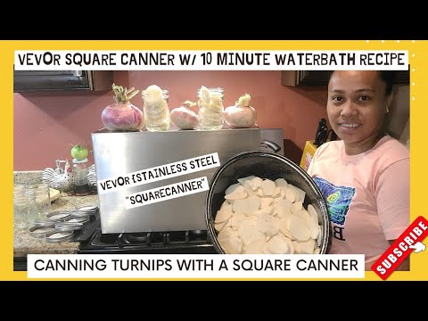 Vevor Square Canner| Long Term Storage Canning Turnips and A Little ...