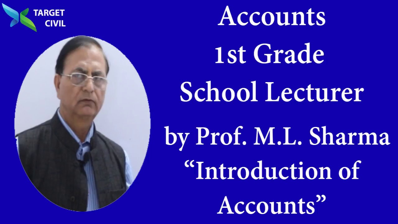 School Lecturer First Grade "Principles Of Book Keeping" By Prof M.L ...