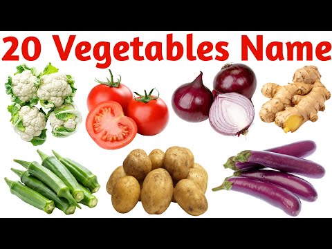20 Vegetables Names in English 🥕 | Vegetable Names for Kids | Learn English Vegetables Names |