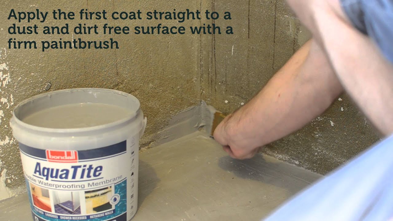Bondall Aquatite Waterproofing Membrane - YouTube
