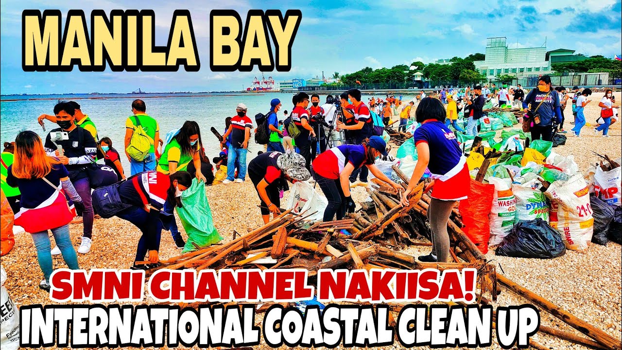 MANILA BAY INTERNATIONAL COASTAL CLEAN UP TODAY - YouTube