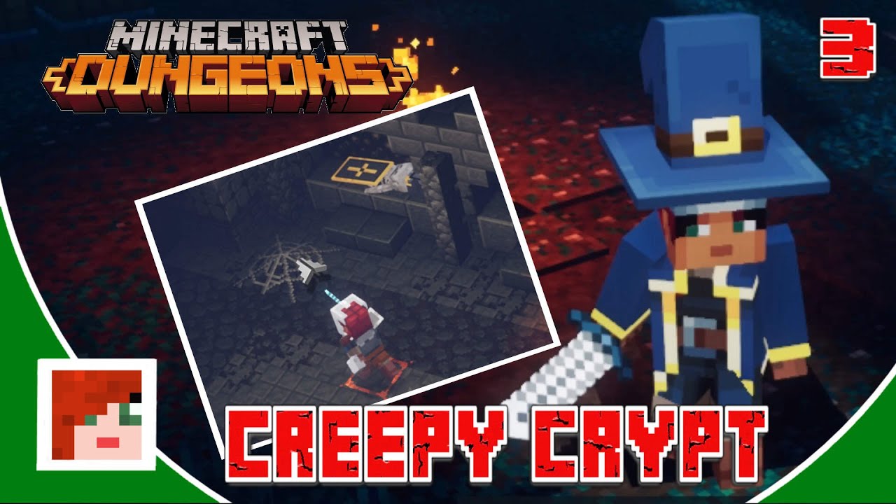 Minecraft Dungeons Episode 3 - Creepy Crypt - YouTube