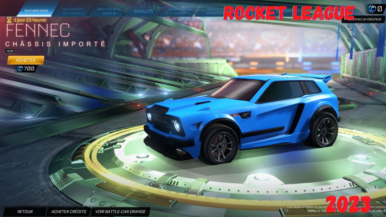 *NEW* FENNEC AUTO BOUTIQUE 21 MARS 2023 ROCKET LEAGUE ITEM SHOP ...