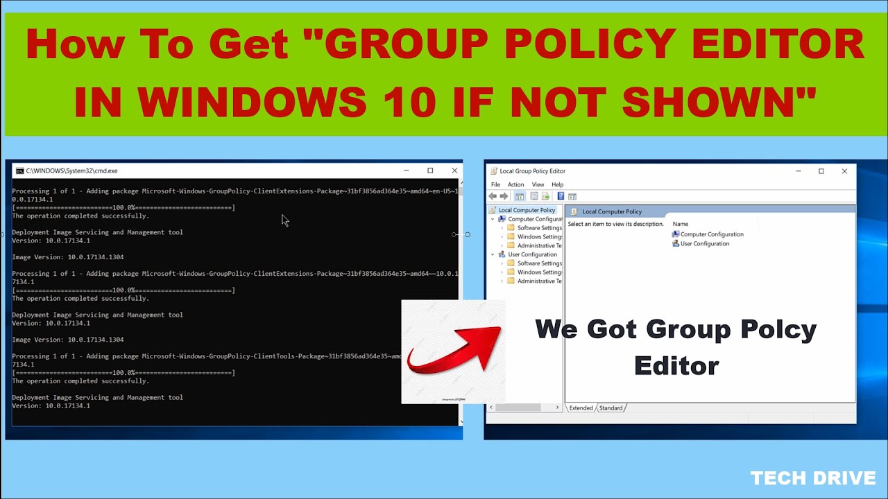 How To Enable Group Policy Editor(gpedit.msc) in windows 10 || 2021 ...