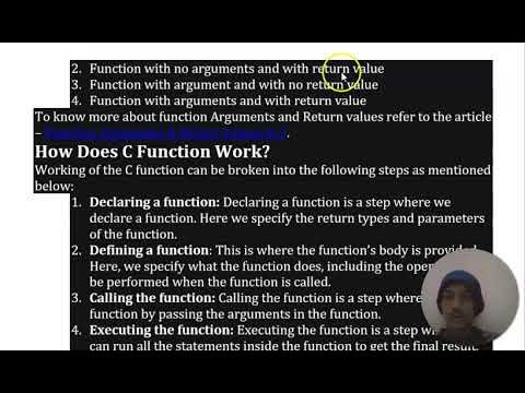 Function Introduction, Purpose of functions with Example program - YouTube