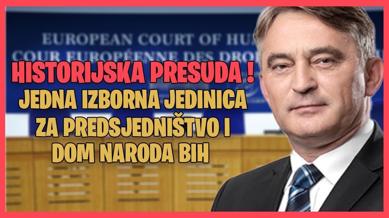 HISTORIJSKA PRESUDA EVROPSKOG SUDA: JEDNA IZBORNA JEDINICA ZA ...