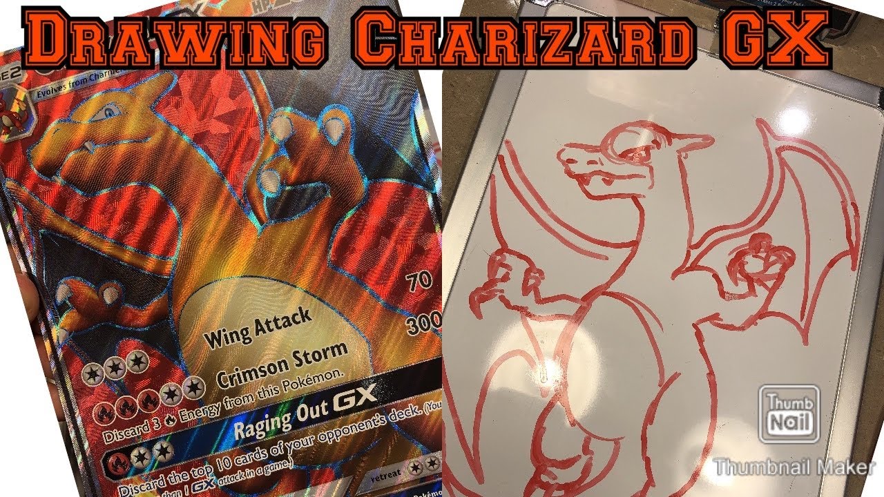 Drawing Charizard GX!! - YouTube