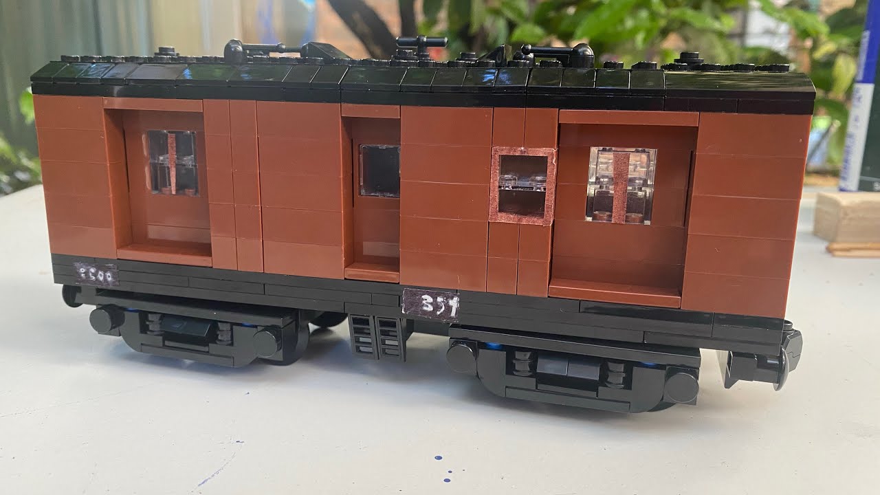 How to make Lego SAR 8300 brake van bogies (extra detailed) - YouTube