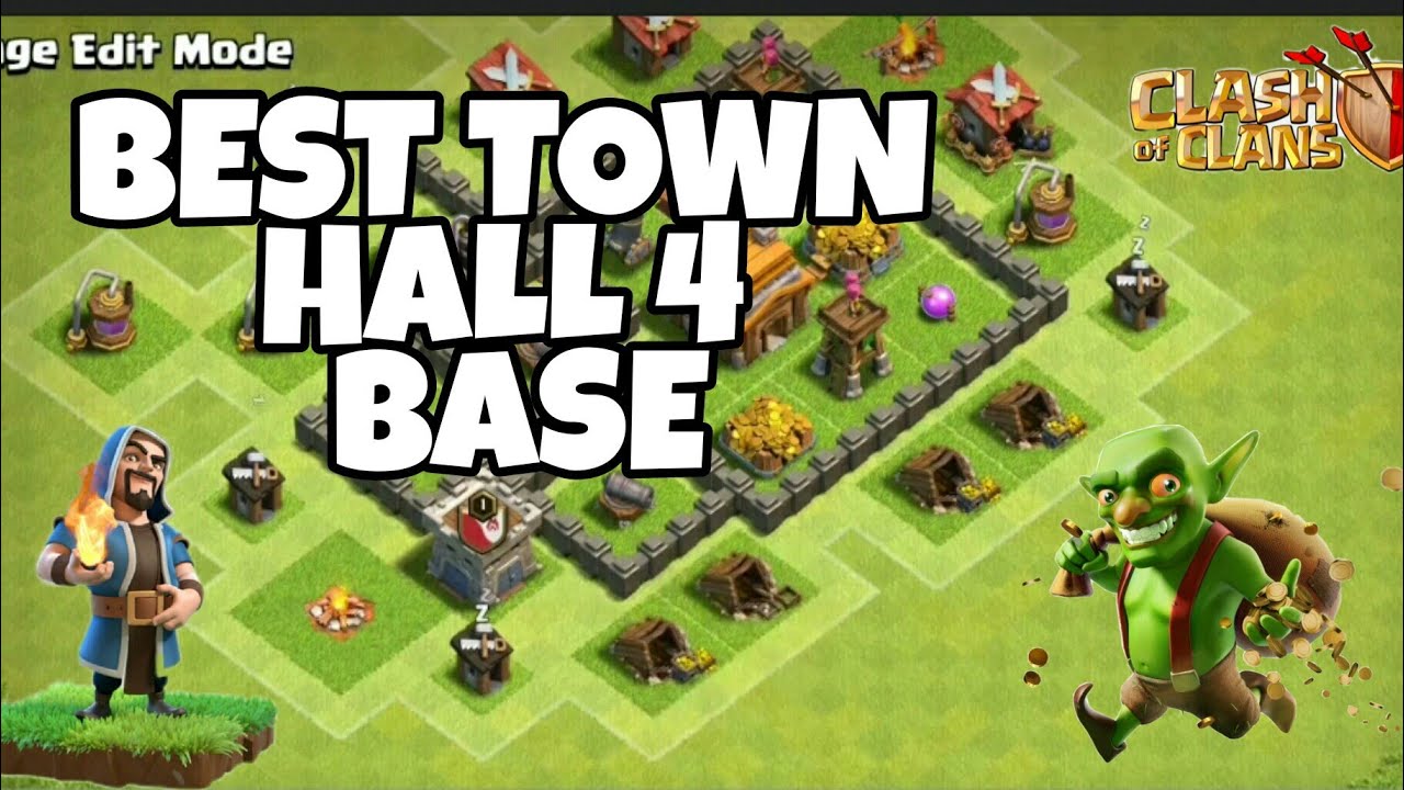 BEST ULTIMATE TH4 BASE TROPHY [defense] Base 2021!! Town hall 4 Base ...