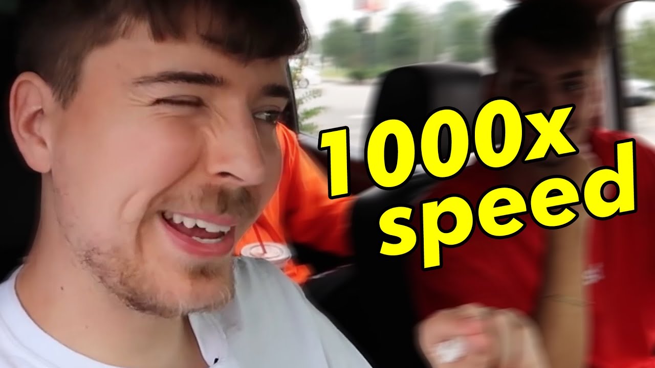 Every time when Mr. Beast goes to drive thru Video Gets 10% faster ...