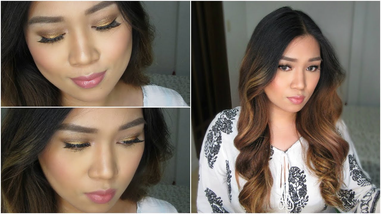 BOHO GLOW (Golden bronze makeup tutorial) - YouTube