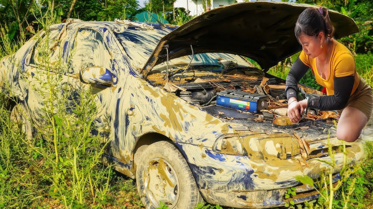 Technology Make A Supercar From Car Scrap - Make Complete Wooden Car ...