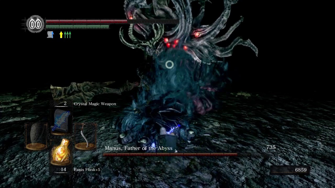 DARK SOULS™: Manus, Father of the Abyss Boss Fight - YouTube