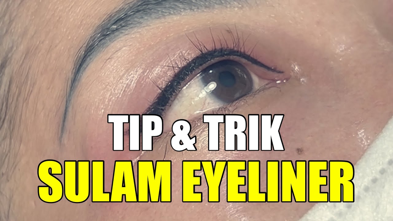 Tip and trik Sulam eyeliner by benz denim | blueberry studio - YouTube