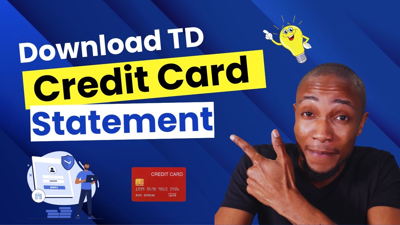 How to download TD Credit Card Statement - YouTube