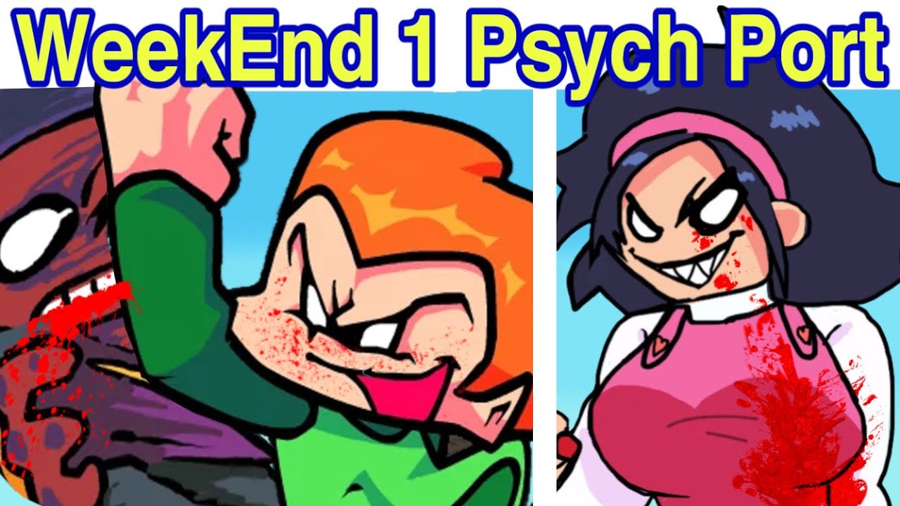 Friday Night Funkin' VS WeekEnd 1 Psych Port 95% Accuracy FULL WEEK ...