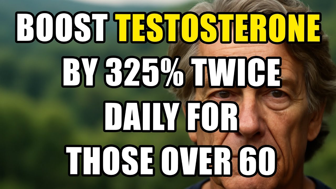 Men over 60: Take twice daily to restore testosterone levels to those ...
