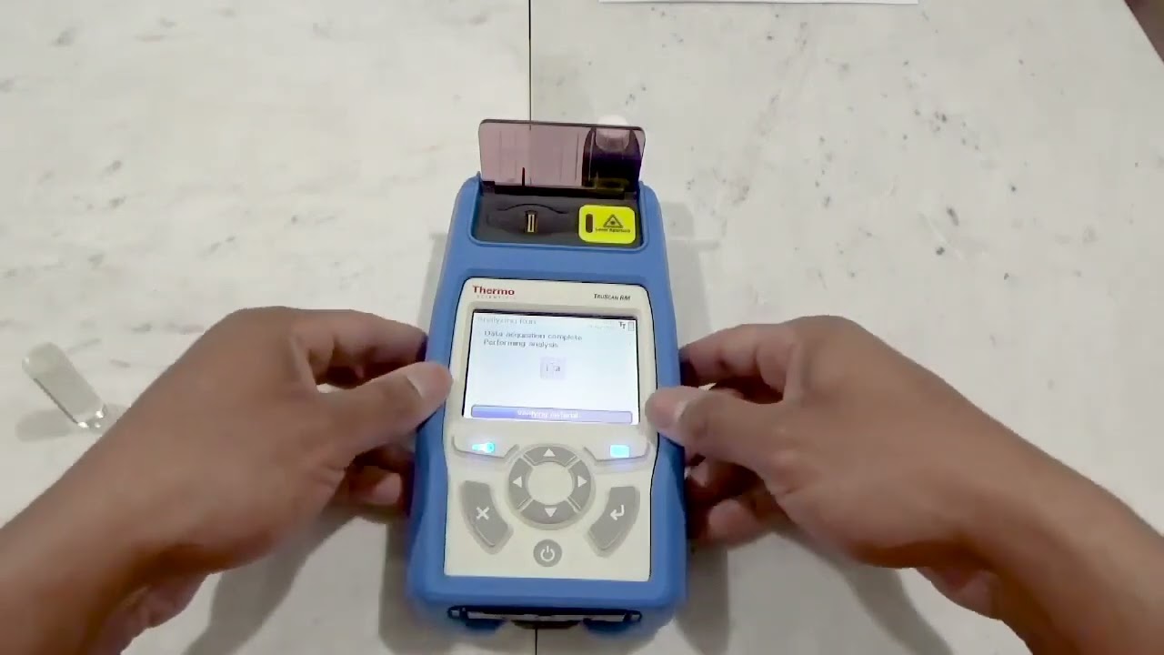 휴대용 Raman TruScan 사용법 (한글자막) How to use the portable Raman TruScan ...