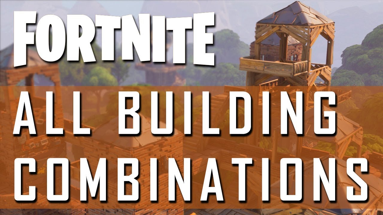Fortnite | ALL WALL BUILDING COMBINATIONS - YouTube