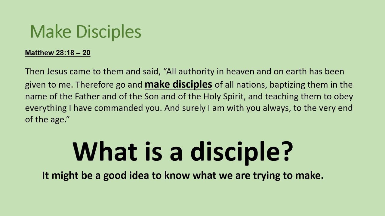 Discipleship Definition for PEACE&POWER Christian Fellowship - YouTube