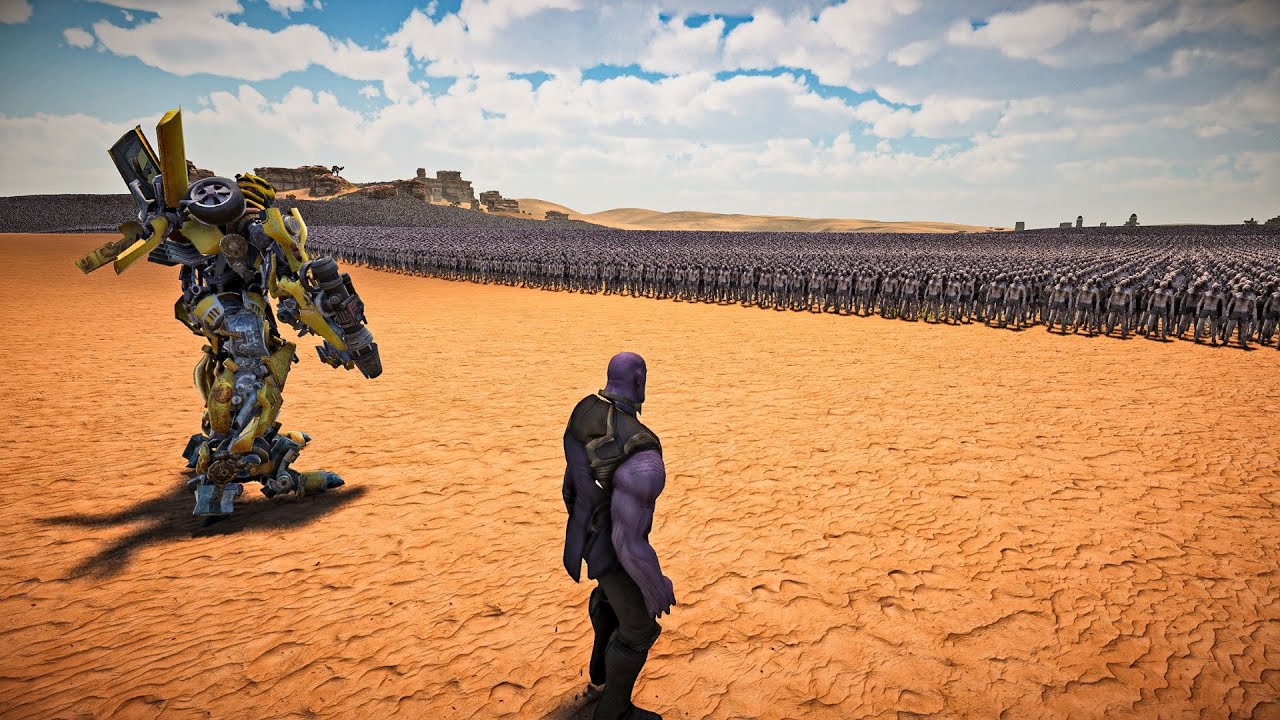 THANOS & BUMBLEBEE VS 1,000,000 ZOMBIES - Funny Battle Simulator - YouTube