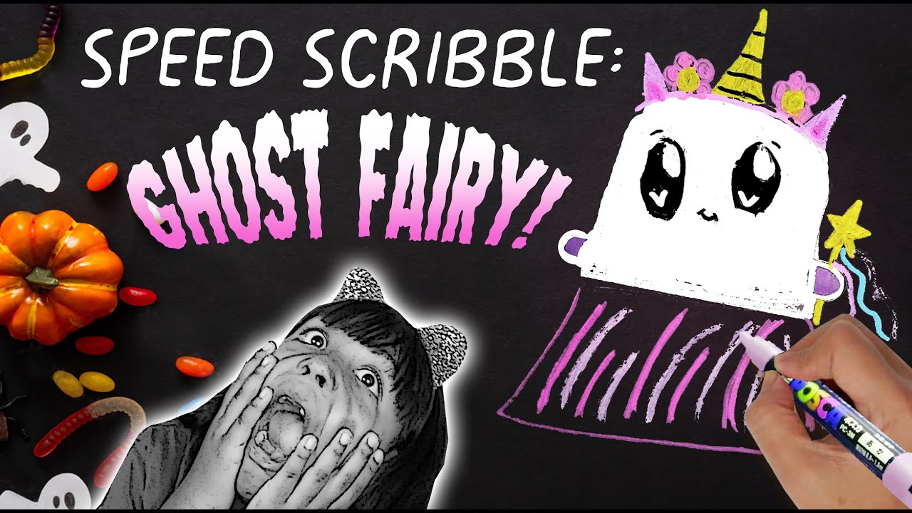 Speed Scribble - Ghost Fairy! - YouTube