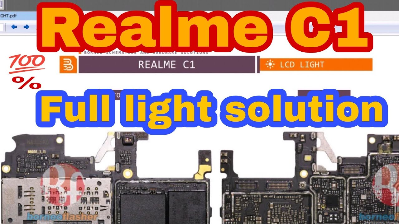 Realme C1 display light solution, realme C1 lcd light solution, - YouTube