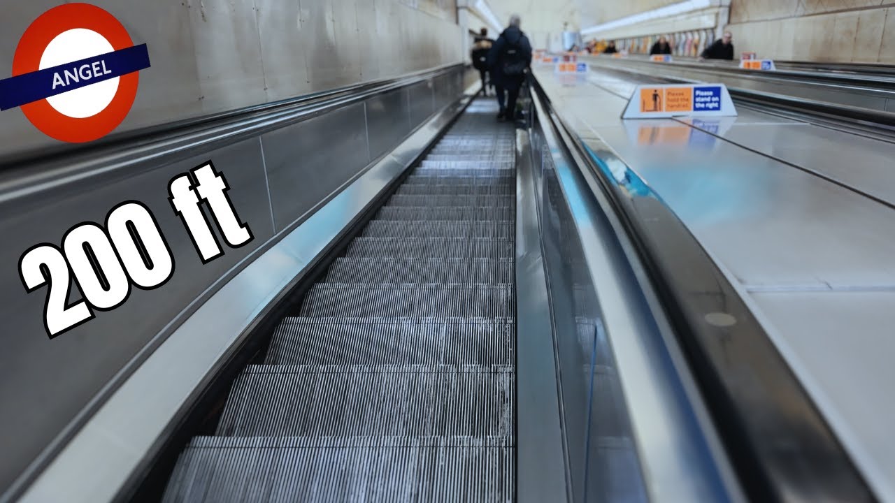 🥇 London Underground LONGEST escalator - Angel - YouTube