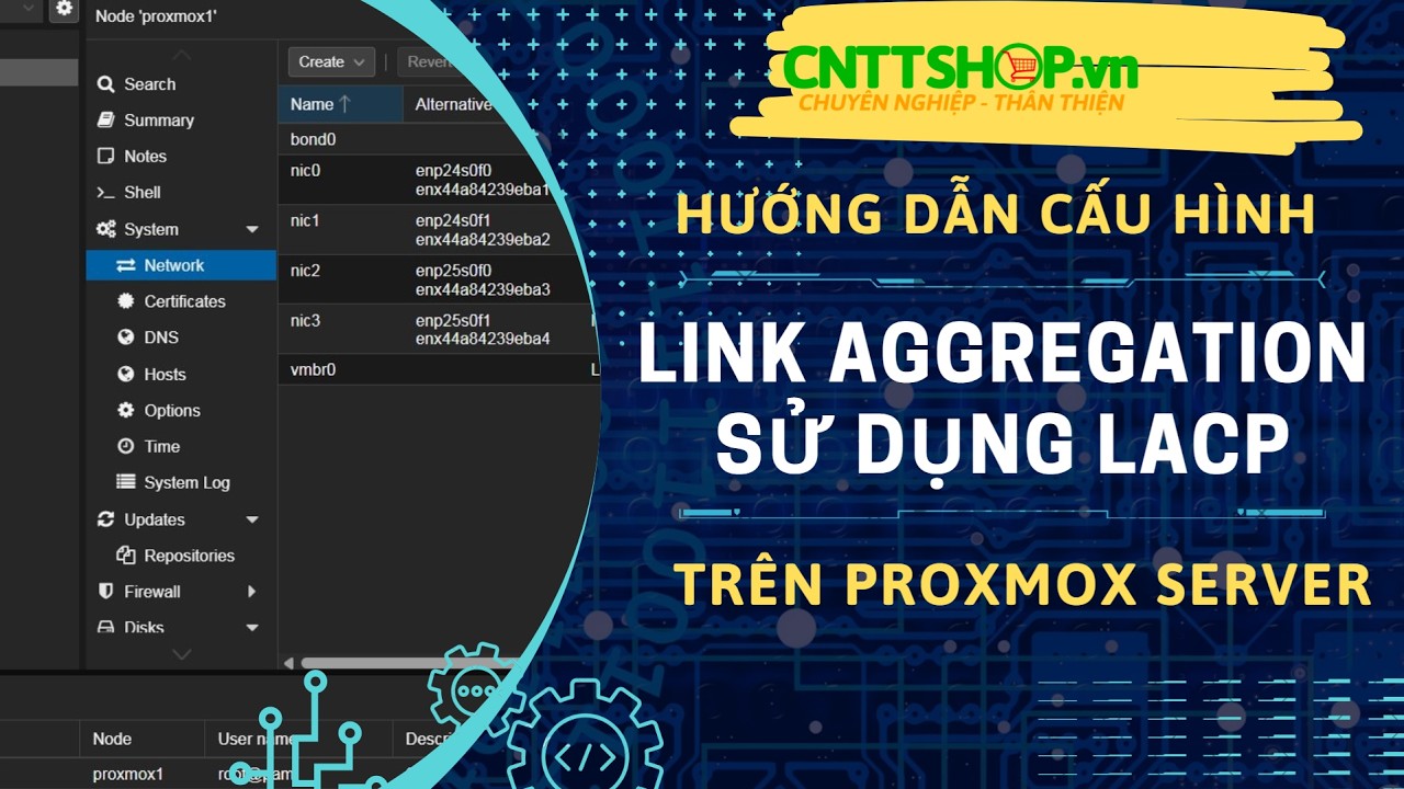 Hướng dẫn cấu hình Link Aggregation sử dụng giao thức LACP 802.3AD trên ...
