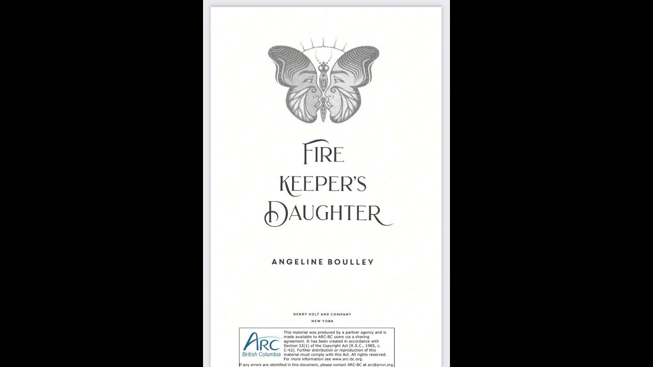Fire keeper’s daughter by Angeline Boulley chapter 1 reading - YouTube