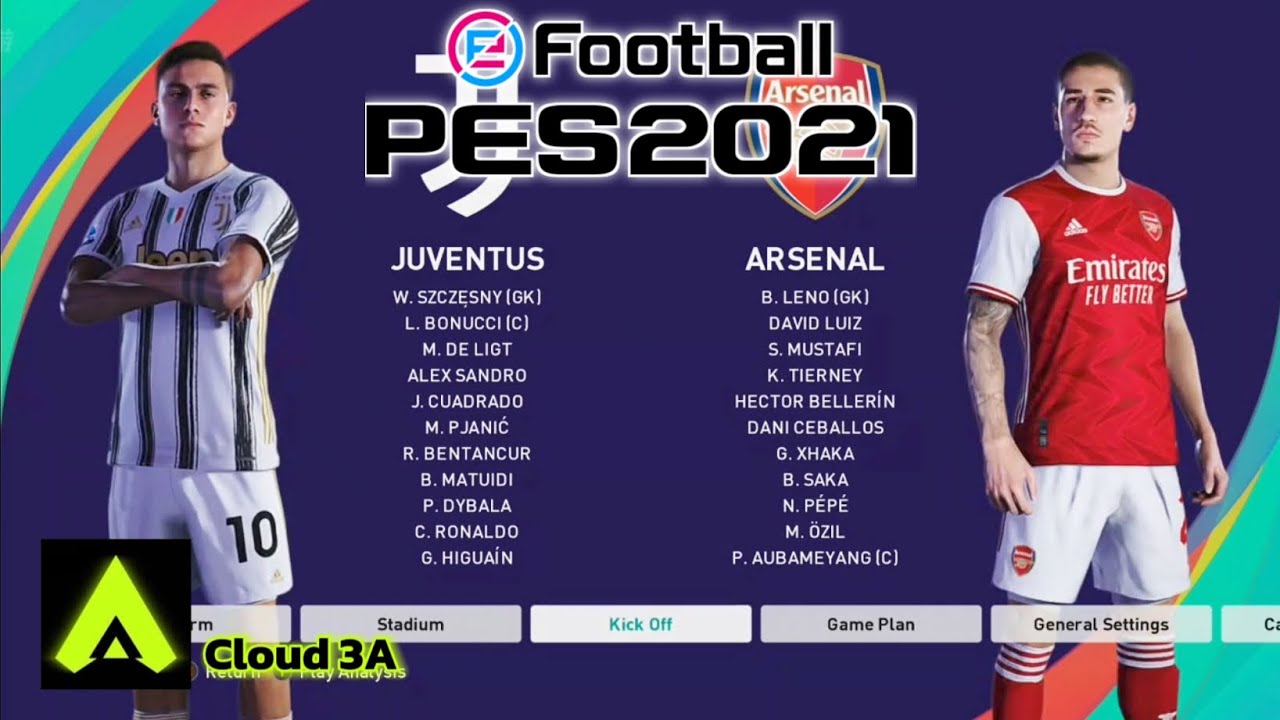 Gameplay Efootball PES 2021 on Android - Cloud 3A - YouTube