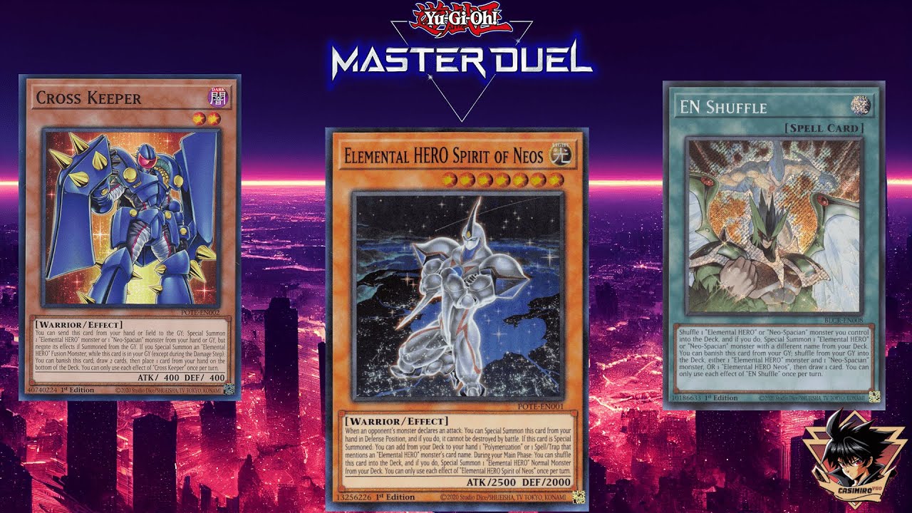 Master Duel - Leaked HERO Support Combos: EN Shuffle, Cross Keeper ...