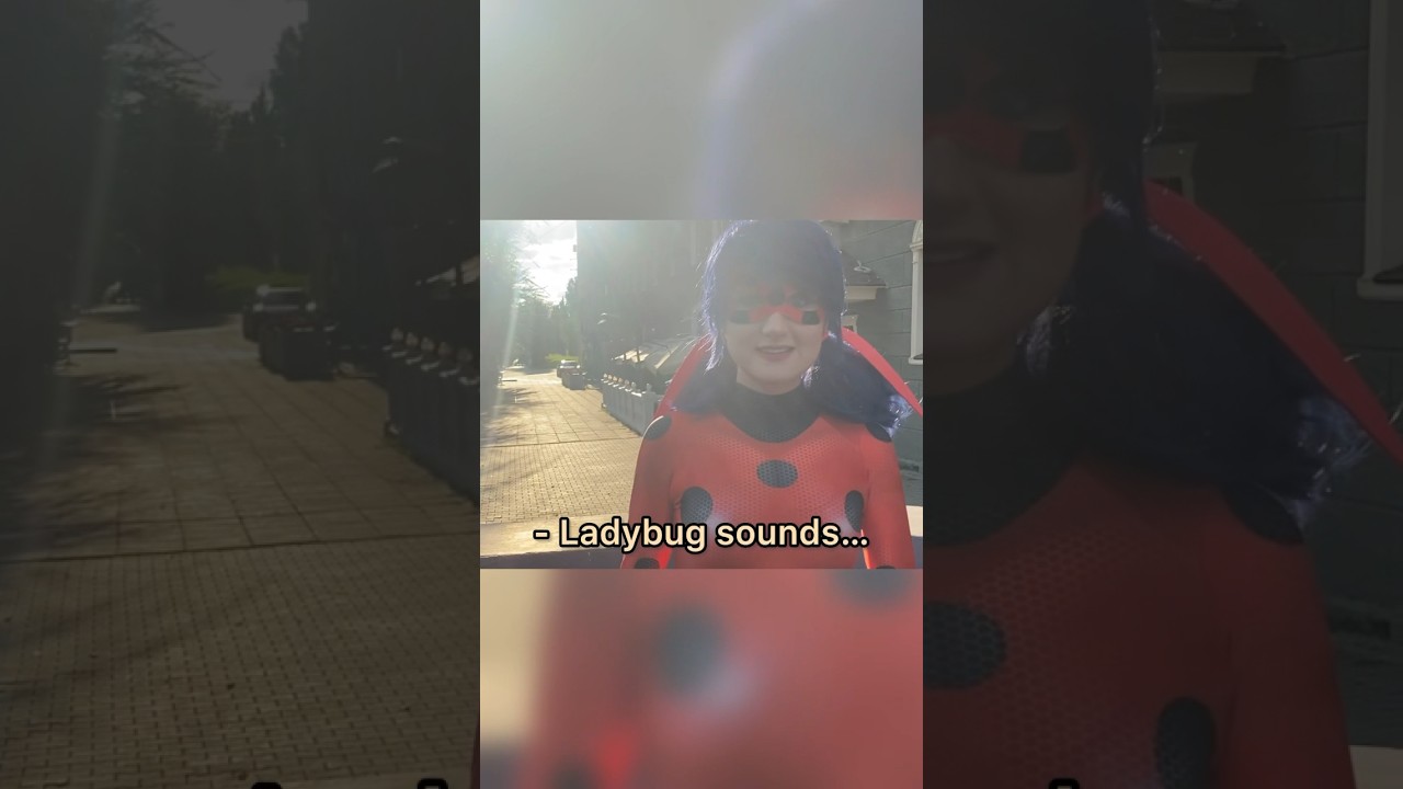 #SHORTS Ladybug sounds… miraculous ladybug cosplay blooper #cosplay #miraculousladybug # ...