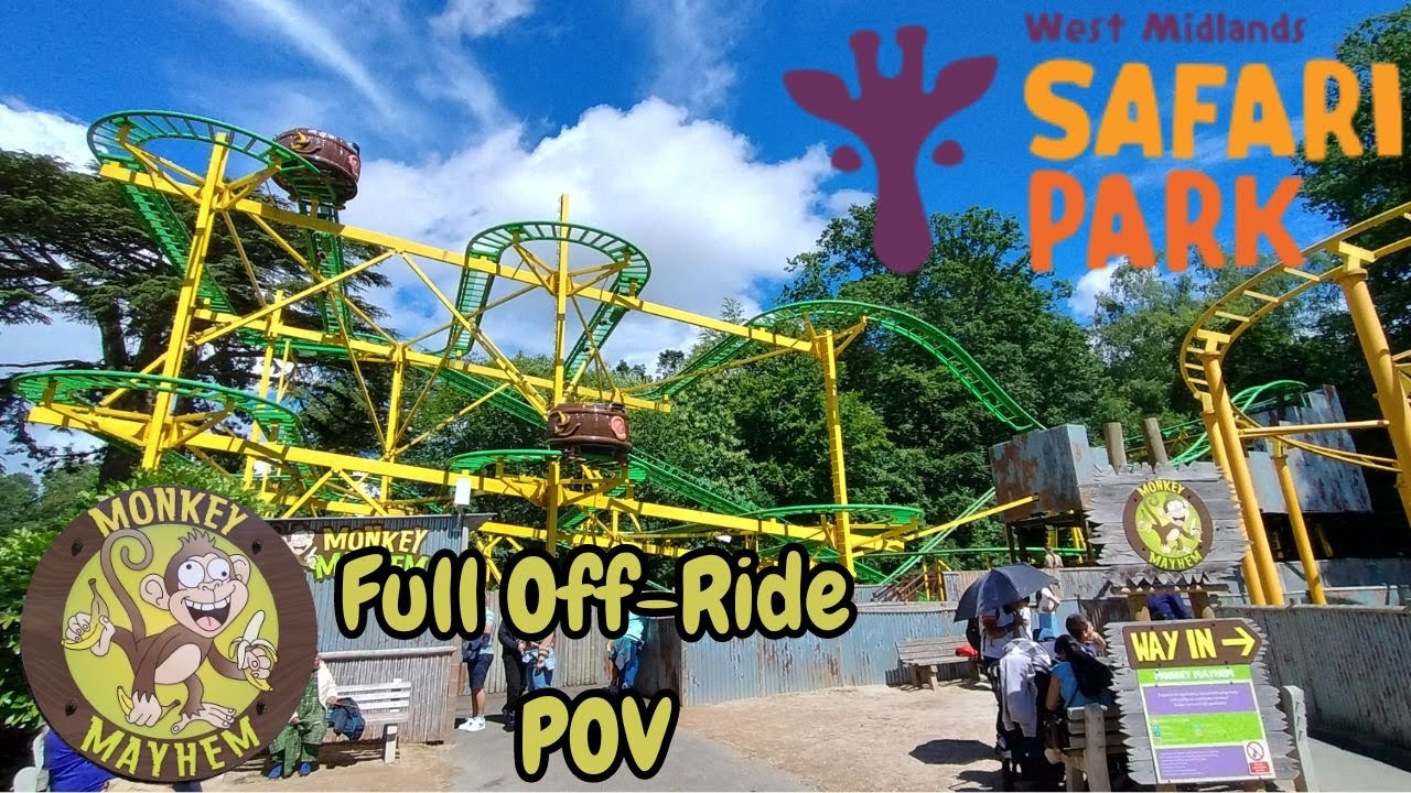 Monkey Mayhem Full Off-Ride POV at West Midlands Safari Park - YouTube