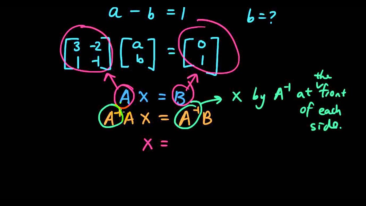 Matrices Lesson 8 Solving Simultaneous Equations Using Matrices YouTube