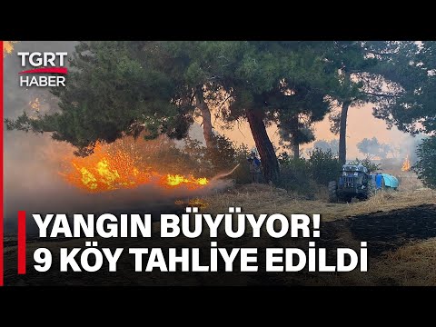 Çanakkale Alevlere Teslim Olmaya Devam Ediyor: 9 Köy Tahliye Edildi - TGRT Haber