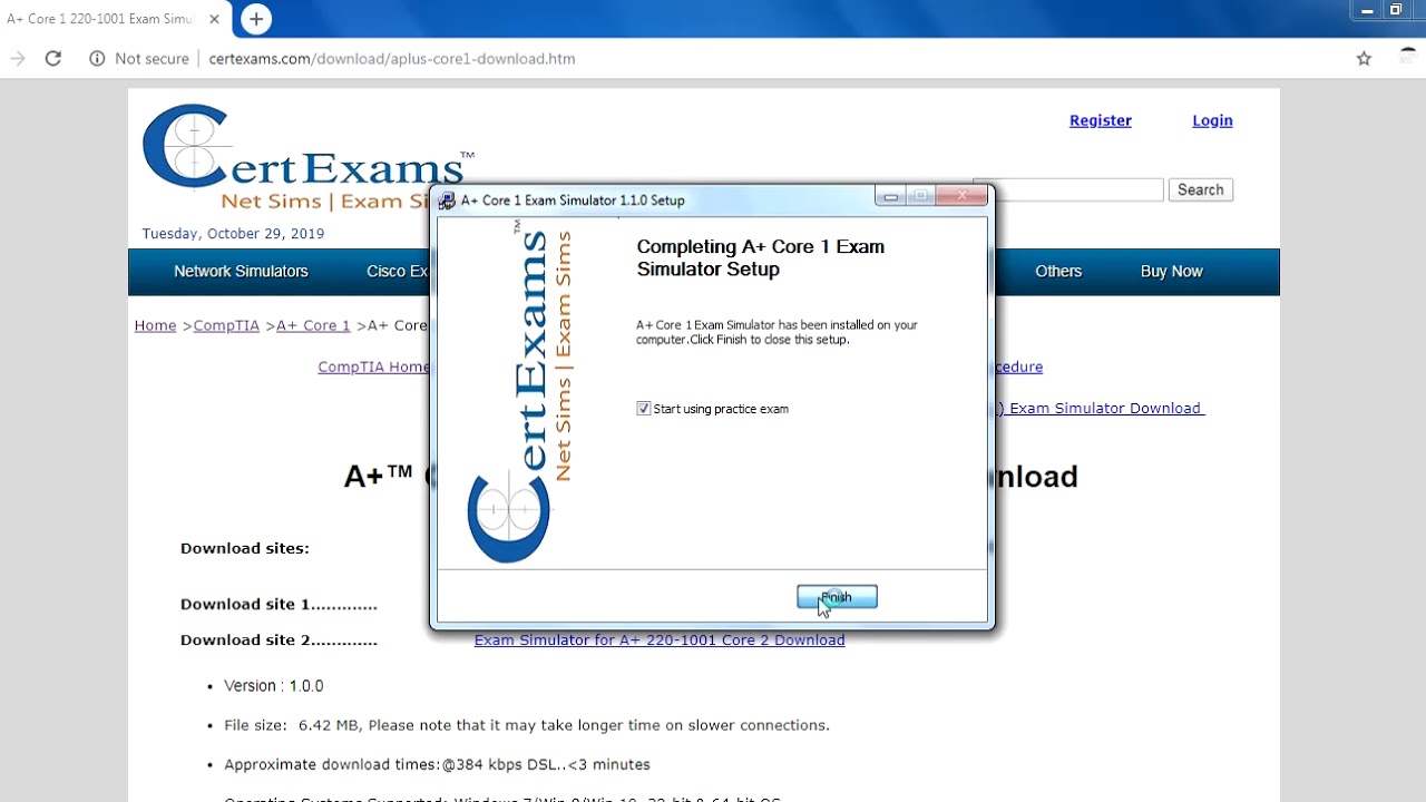 CertExams- CompTIA A+ Core 1 (220-1001) Exam Simulator Download - YouTube